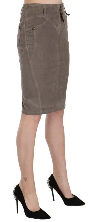Just Cavalli Corduroy Pencil Skirt