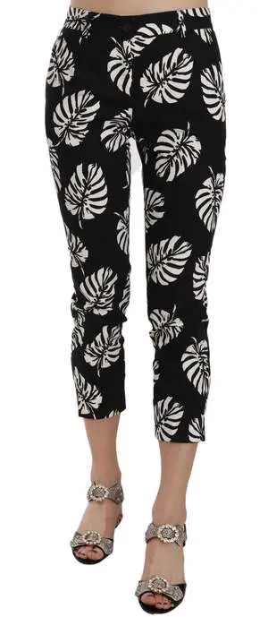 Dolce & Gabbana Palm Leaf Print Skinny Capri