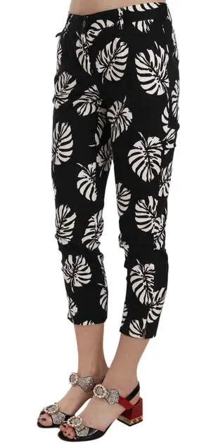 Dolce & Gabbana Palm Leaf Print Skinny Capri