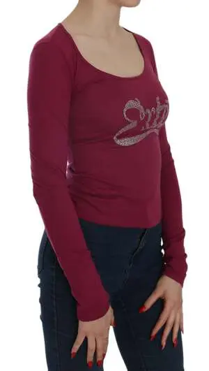 EXTE Embellished Long Sleeve Top - Red