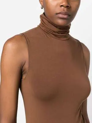 Wolford Roll-neck Sleeveless Body - Black