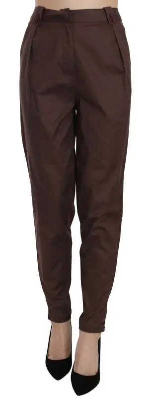 Just Cavalli High Waist Tapered Formal Trousers