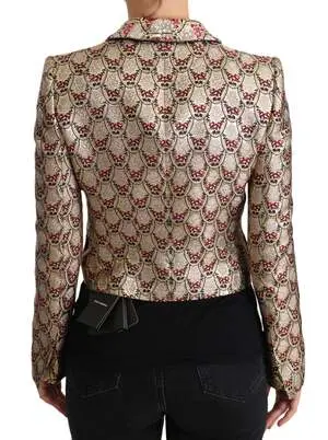 Dolce & Gabbana Floral Sequined Blazer Coat