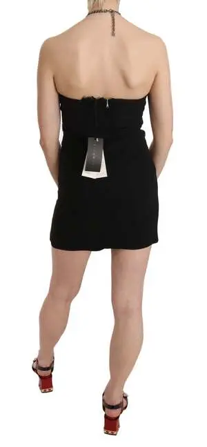 John Richmond Sequined Stretch Mini Shift Dress