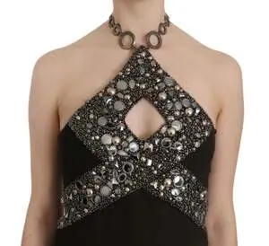 John Richmond Sequined Stretch Mini Shift Dress