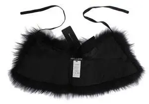 Dolce & Gabbana Fox Fur Collar Scarf