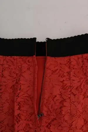 Dolce & Gabbana Macramé Lace Pencil Skirt