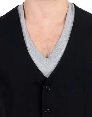 Costume National Wool Blend Casual Vest - Black