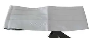 Dolce & Gabbana Waist Belt 100% Silk Cummerbund - Gray