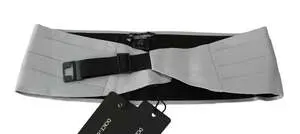 Dolce & Gabbana Waist Belt 100% Silk Cummerbund - Gray