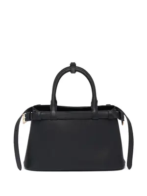 Prada Small Belted Leather Two-way Bag - Nero