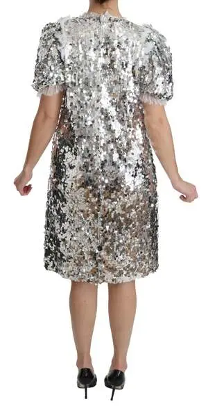 Dolce & Gabbana Sequined Crystal Shift Gown