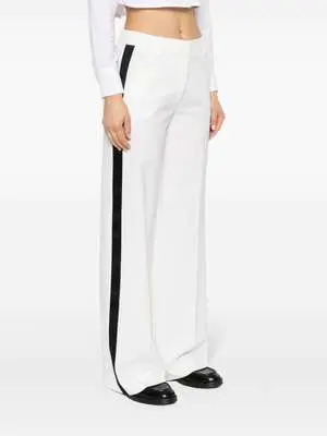 PAROSH Pleated Virgin Wool Blend Trousers