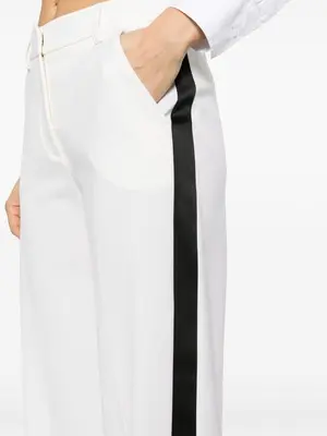 PAROSH Pleated Virgin Wool Blend Trousers