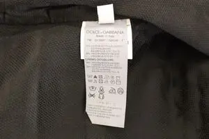 Dolce & Gabbana Cotton Blend Single Breasted Vest - Black