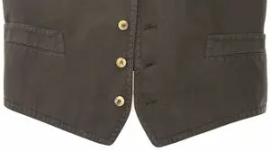 Dolce & Gabbana Cotton Blend Single Breasted Vest - Black