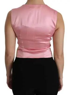 Dolce & Gabbana Brocade Sleeveless Vest Top