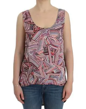 Costume National Sleeveless Printed Top - Multicolor