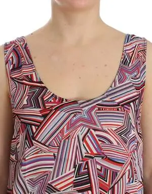 Costume National Sleeveless Printed Top - Multicolor