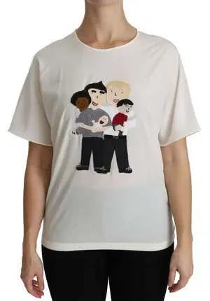 Dolce & Gabbana Dgfamily Patch Short Sleeve Blouse Top
