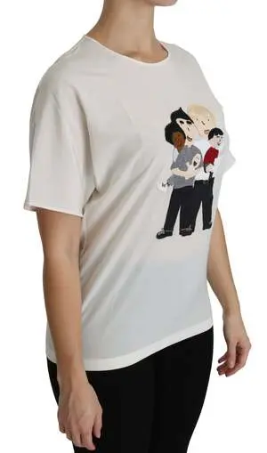 Dolce & Gabbana Dgfamily Patch Short Sleeve Blouse Top