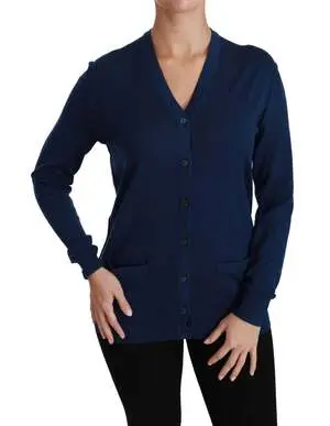 Dolce & Gabbana Button Cardigan Virgin Wool Sweater