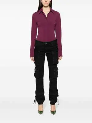 Attico Essie Cargo Jeans - Black