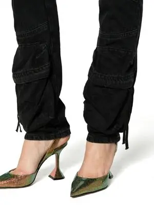 Attico Essie Cargo Jeans - Black
