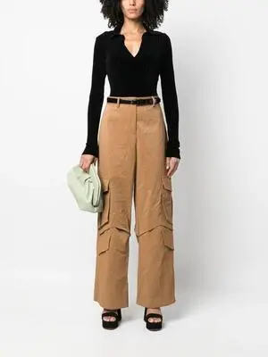 MSGM Multi-pocket Cargo Trousers - Camel
