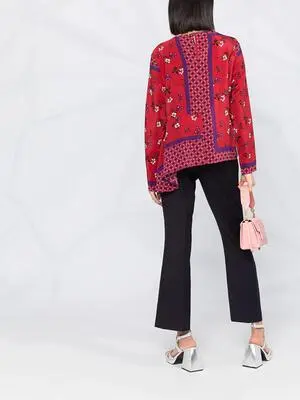L' AUTRE CHOSE Mid-rise Cropped Trousers - Blu