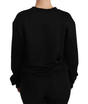 Dolce & Gabbana Cotton Crewneck Pullover Sweater - Black