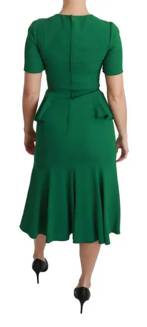 Dolce & Gabbana Heart Patch Mermaid Midi Dress