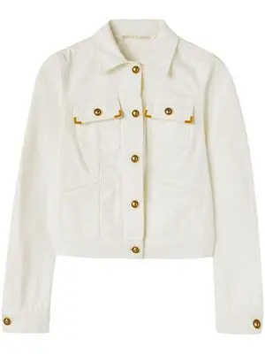 PALM ANGELS Spread-Collar Cotton Denim Jacket