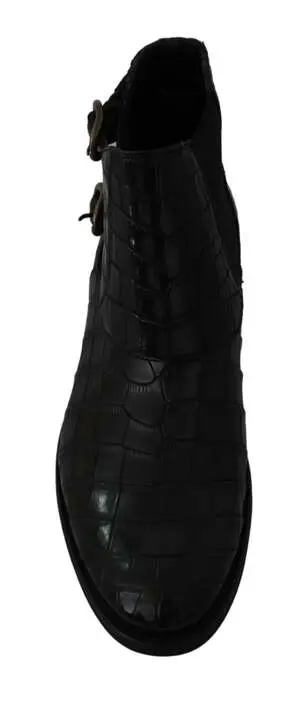 Dolce & Gabbana Crocodile Leather Derby Shoes