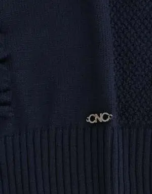 Costume National Dark V-neck Wool Blend Sweater