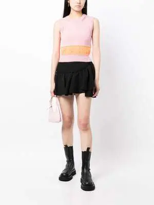 MSGM High-waist Ruffle Skirt