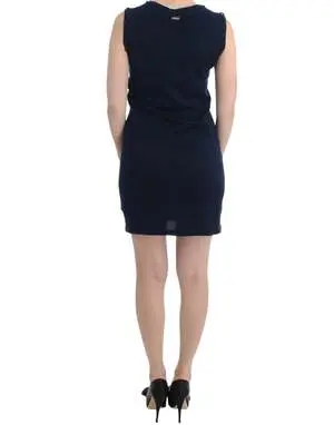 John Galliano Cotton Jersey Knee-length Dress - Blue