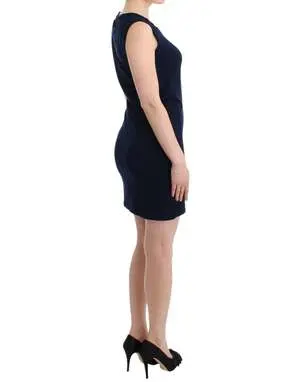 John Galliano Cotton Jersey Knee-length Dress - Blue