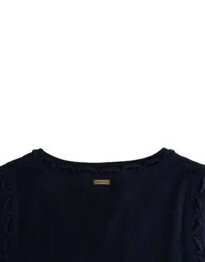 John Galliano Cotton Jersey Knee-length Dress - Blue