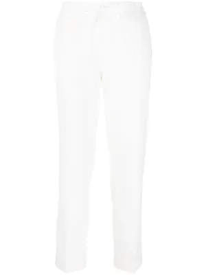 PAROSH Drawstring Straight-leg Trousers - Blu