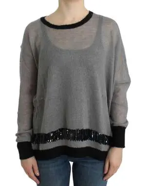 Costume National Embellished Asymmetric Sweater