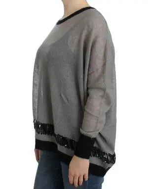 Costume National Embellished Asymmetric Sweater