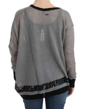 Costume National Embellished Asymmetric Sweater