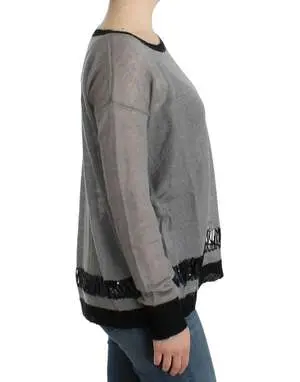 Costume National Embellished Asymmetric Sweater