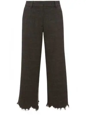 JW Anderson Distressed-effect Straight-leg Trousers