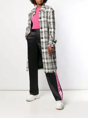 MSGM Colour-block Straight Leg Trousers