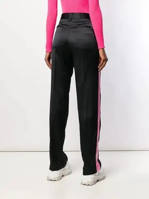 MSGM Colour-block Straight Leg Trousers
