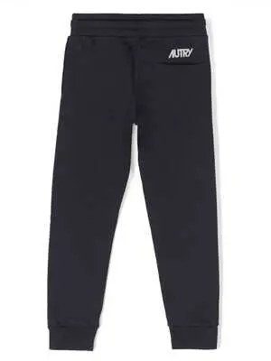 AUTRY Logo-embroidered Cotton Track Pants - Blue