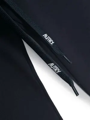 AUTRY Logo-embroidered Cotton Track Pants - Blue