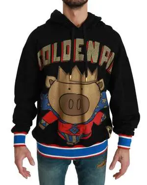 Dolce & Gabbana Hooded Pullover Sweater - Black